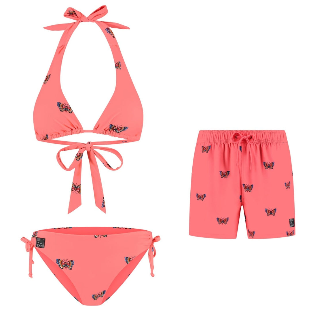 Vlinder, Moeder en zoon bikini/zwembroek – Son of a Beach
